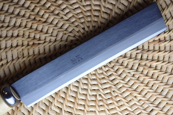 Kanenori Double Edged Bamboo Nata (Hatchet) 16.5cm (wooden sheath incl ...